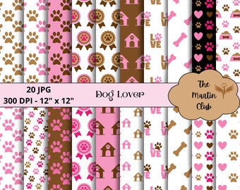 White Paw Prints Background Digital Papers Rainbow Paw Prints Digital ...