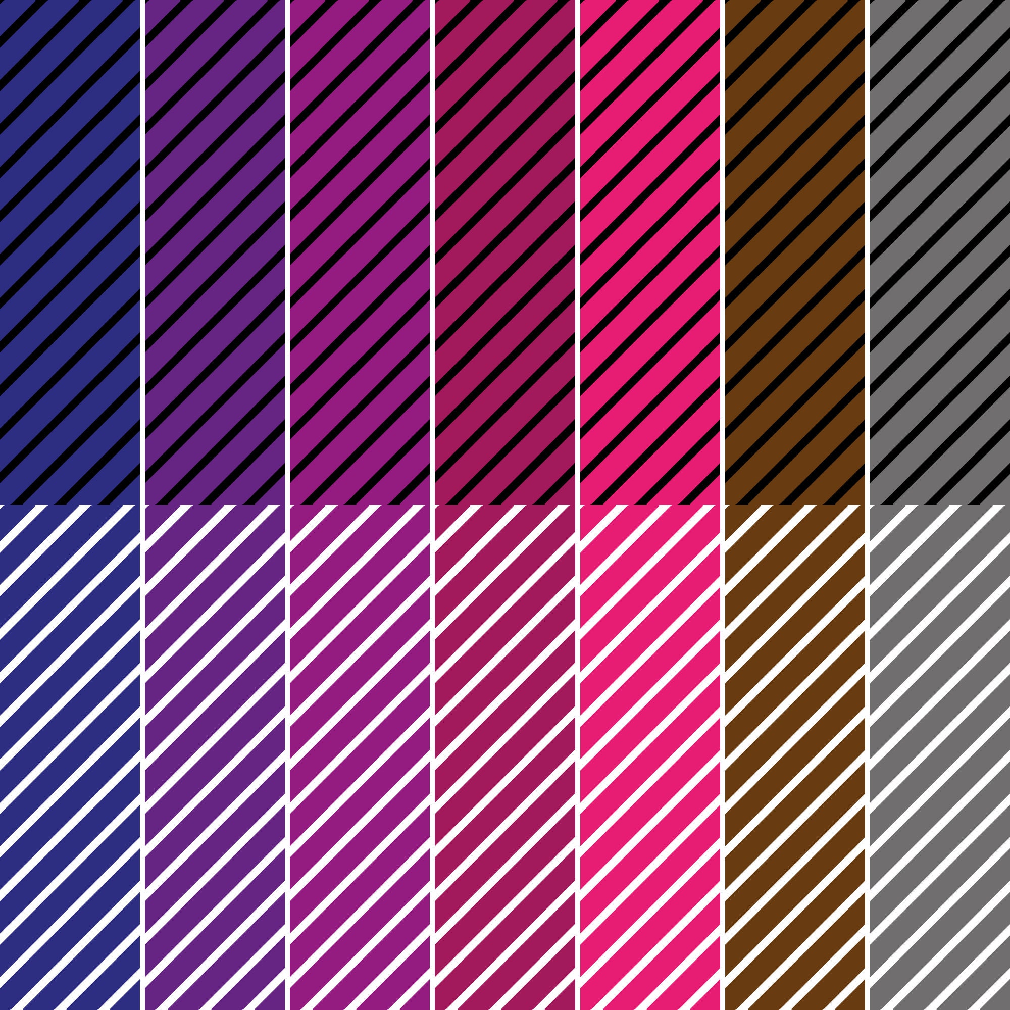 Diagonal Stripes Background Digital Papers White Black Diagonal Stripes ...