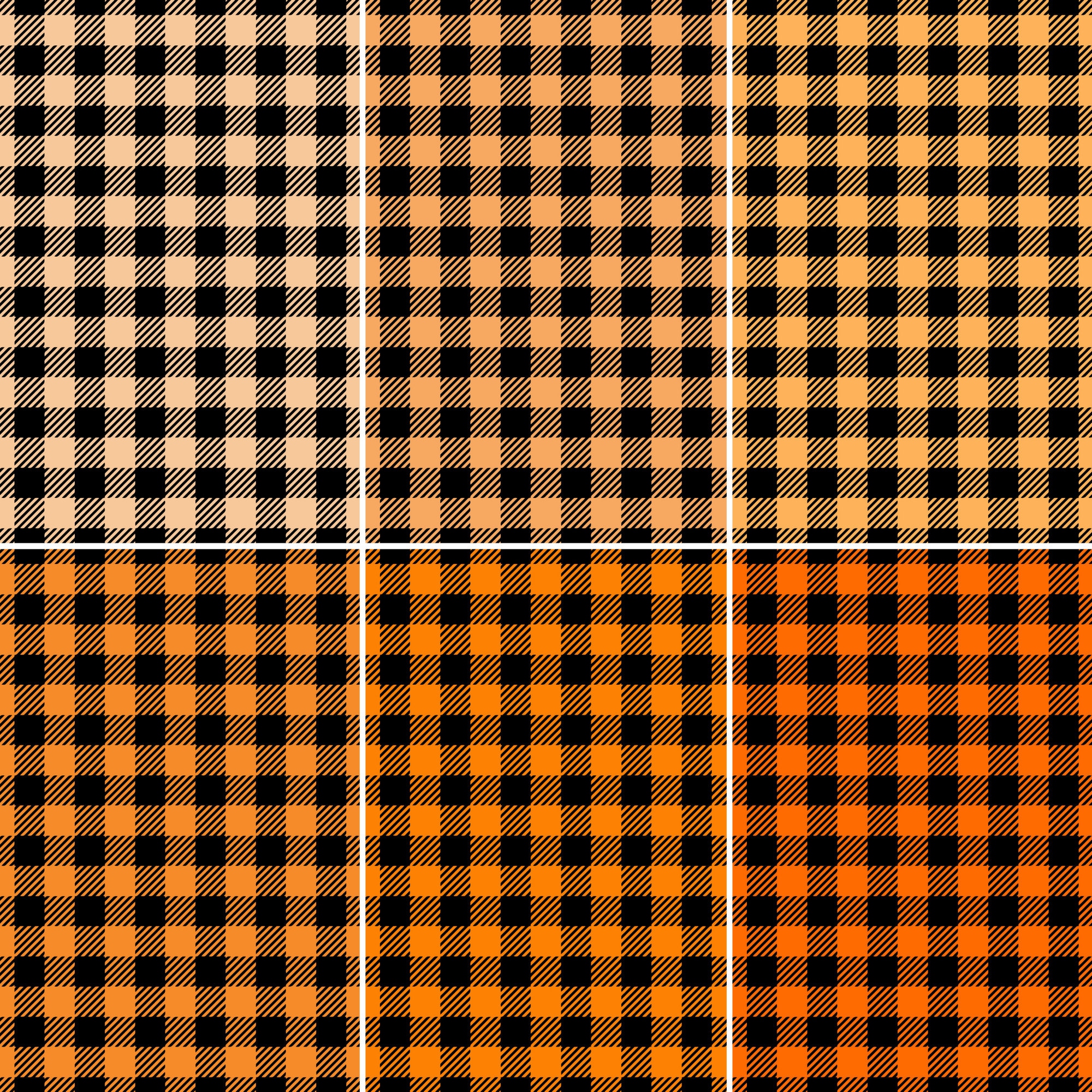 Orange Plaid Background Digital Papers Orange Buffalo Plaid - Etsy