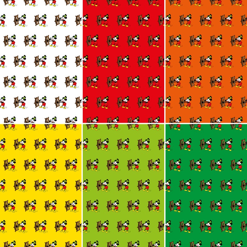 Steamboat Willie Background Digital Papers Rainbow Steamboat Mouse ...