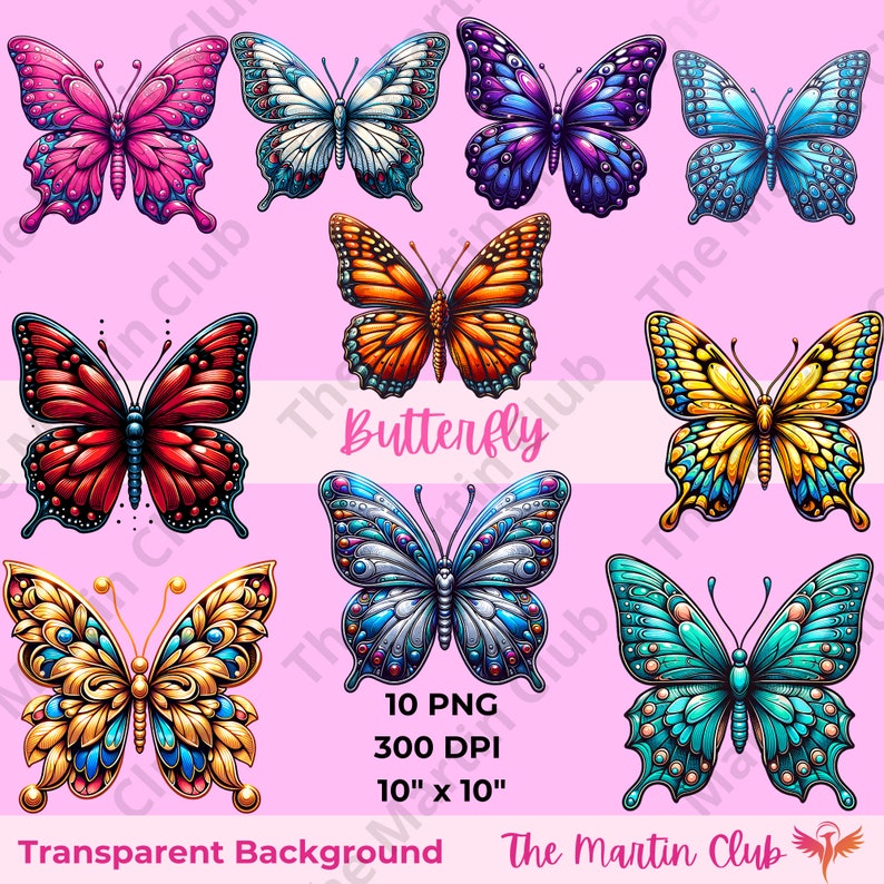 Butterflies Clip Art Beautiful Butterfly PNG Transparent Background ...