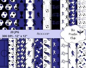 Soccer Digital Papers Background Pink Black Football Sport Scrapbook ...