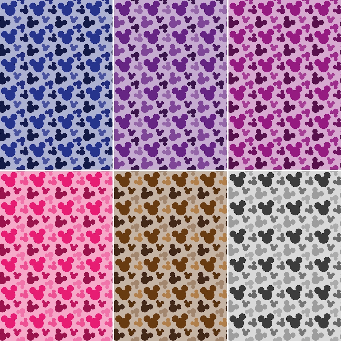 Mickey Mouse Ears Background Digital Papers Confetti Mouse Ears ...