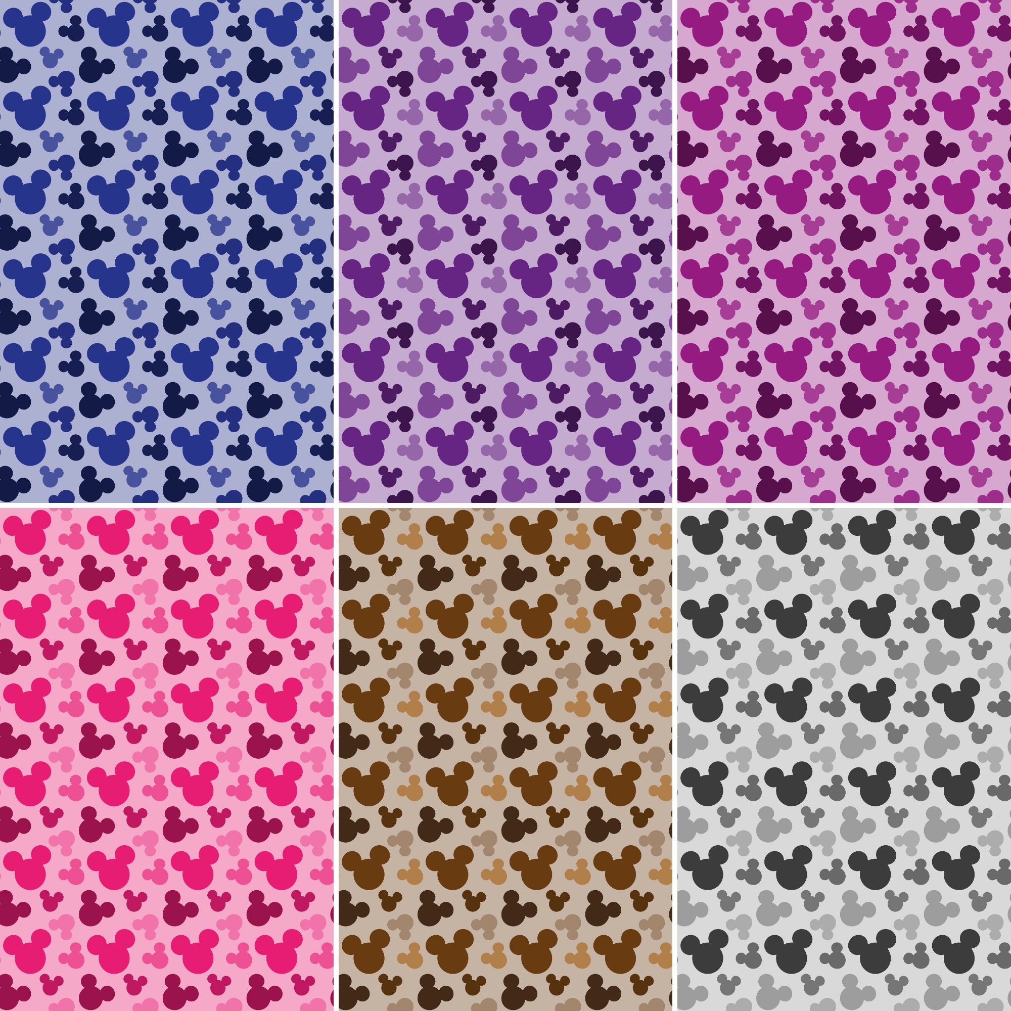 Mickey Mouse Ears Background Digital Papers Confetti Mouse Ears ...
