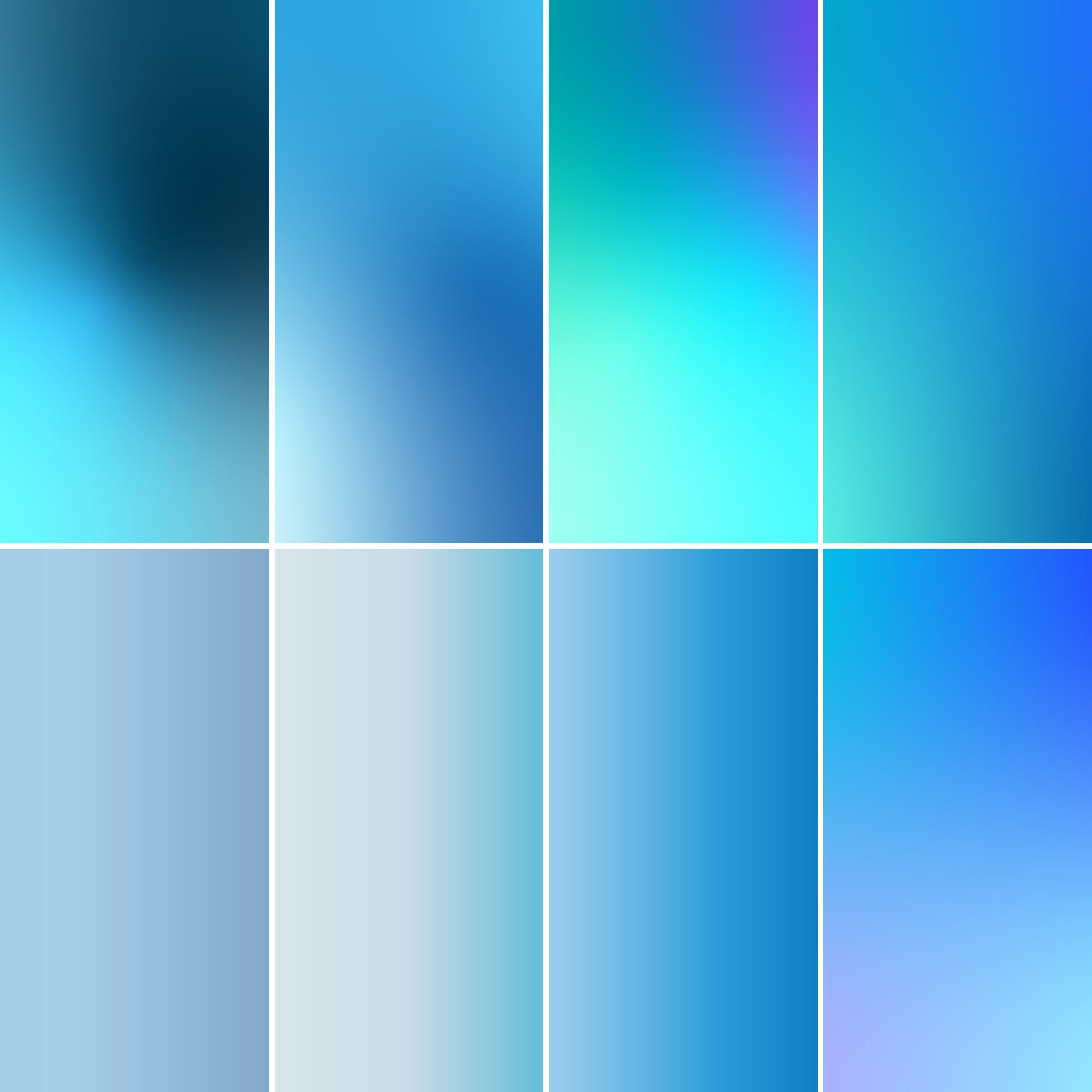 Sky Gradients Background Digital Papers Blue Gradients - Etsy