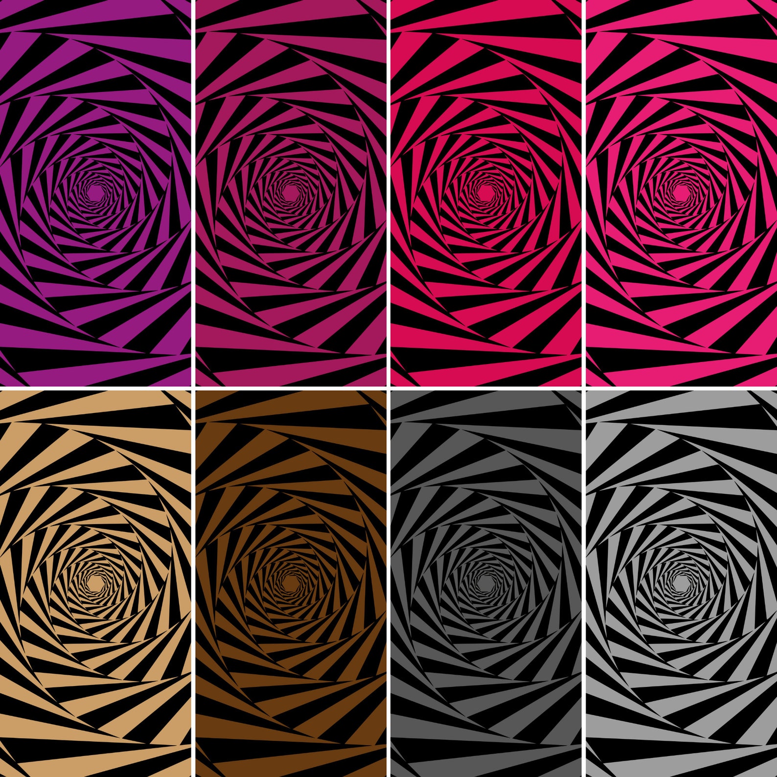 Vortex Background Digital Papers Rainbow Black Vortex Scrapbook Paper ...