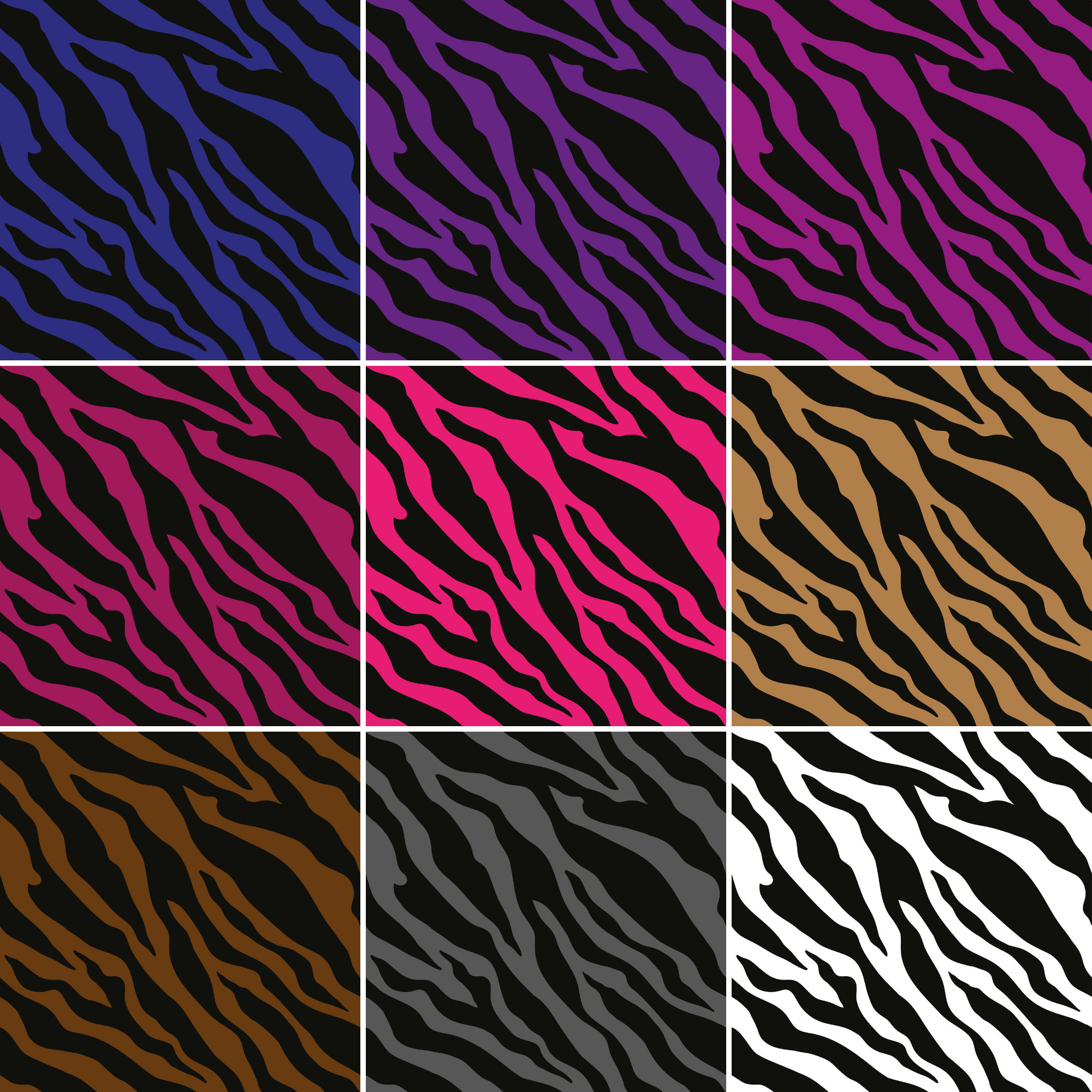 Tiger Print Background Digital Papers Rainbow Black Tiger Scrapbook ...