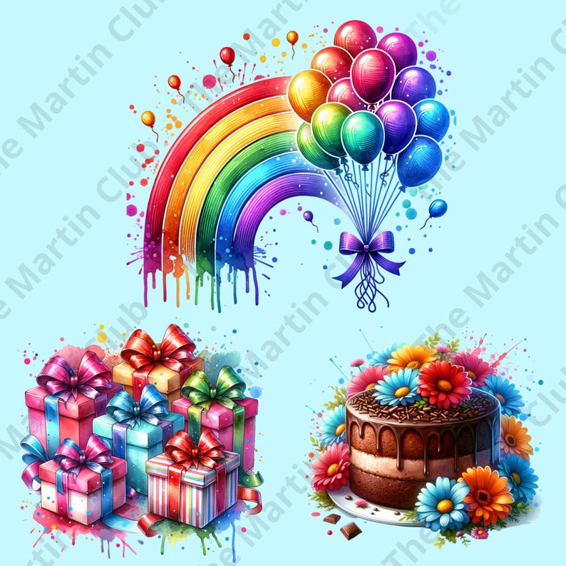 Happy Birthday Clip Art Party Clip Art PNG Transparent Background ...
