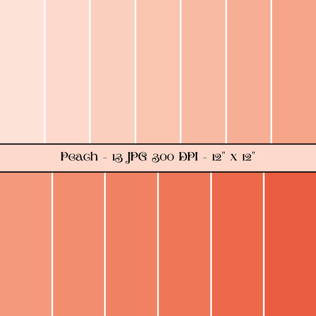 Peach Solids Background Digital Papers Pink Peach Solid - Etsy