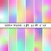Rainbow Gradient Background Digital Papers Neon Bright Rainbow - Etsy