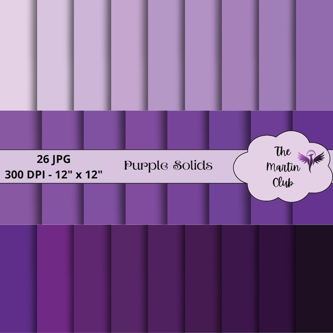 Purple Solids Background Digital Papers Dark Purple Solid Scrapbook ...