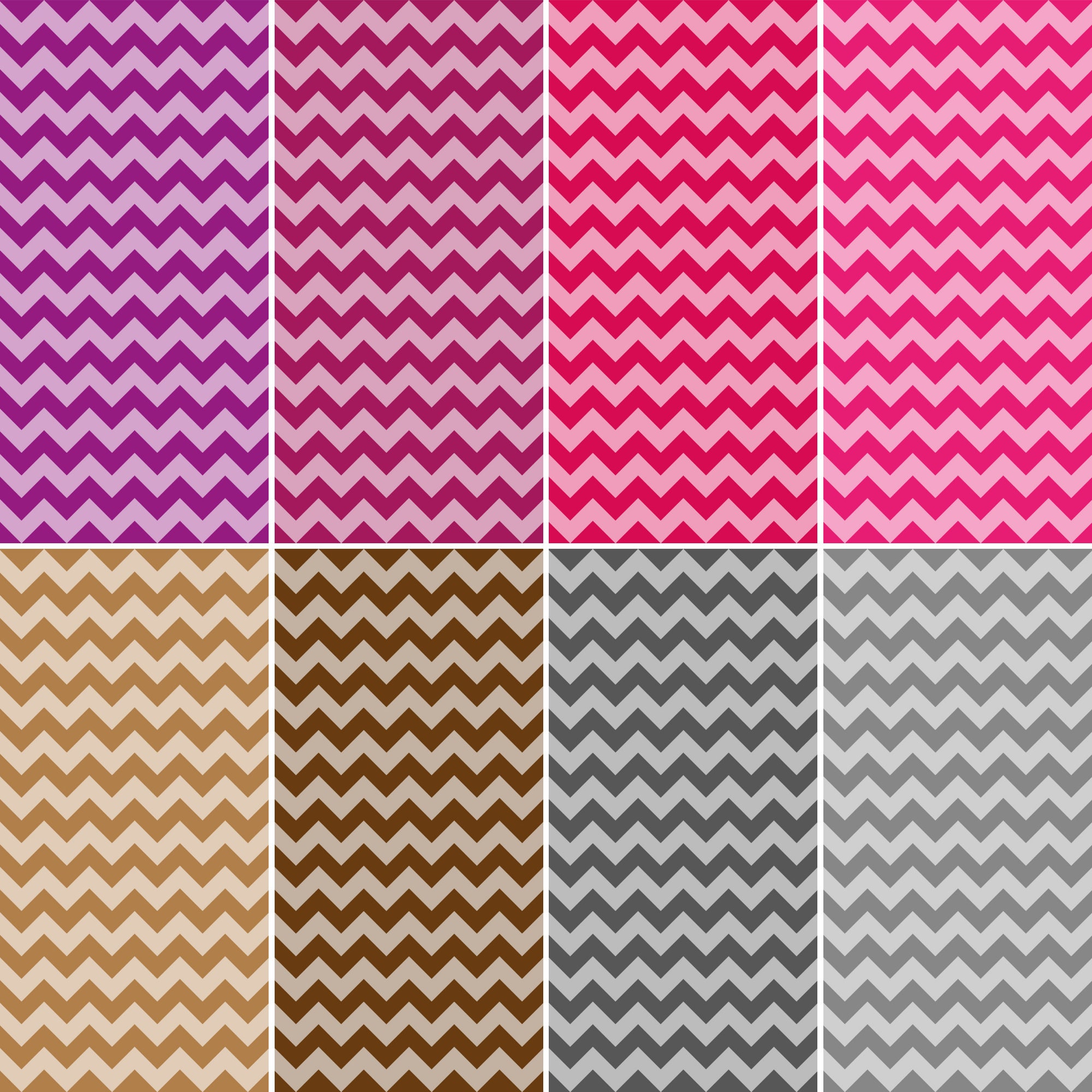 Tinted Chevron Digital Paper Background Rainbow Chevron Scrapbook Paper ...