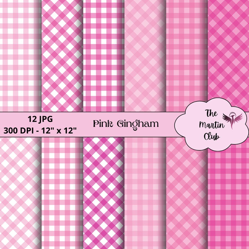 Pink Gingham - Etsy