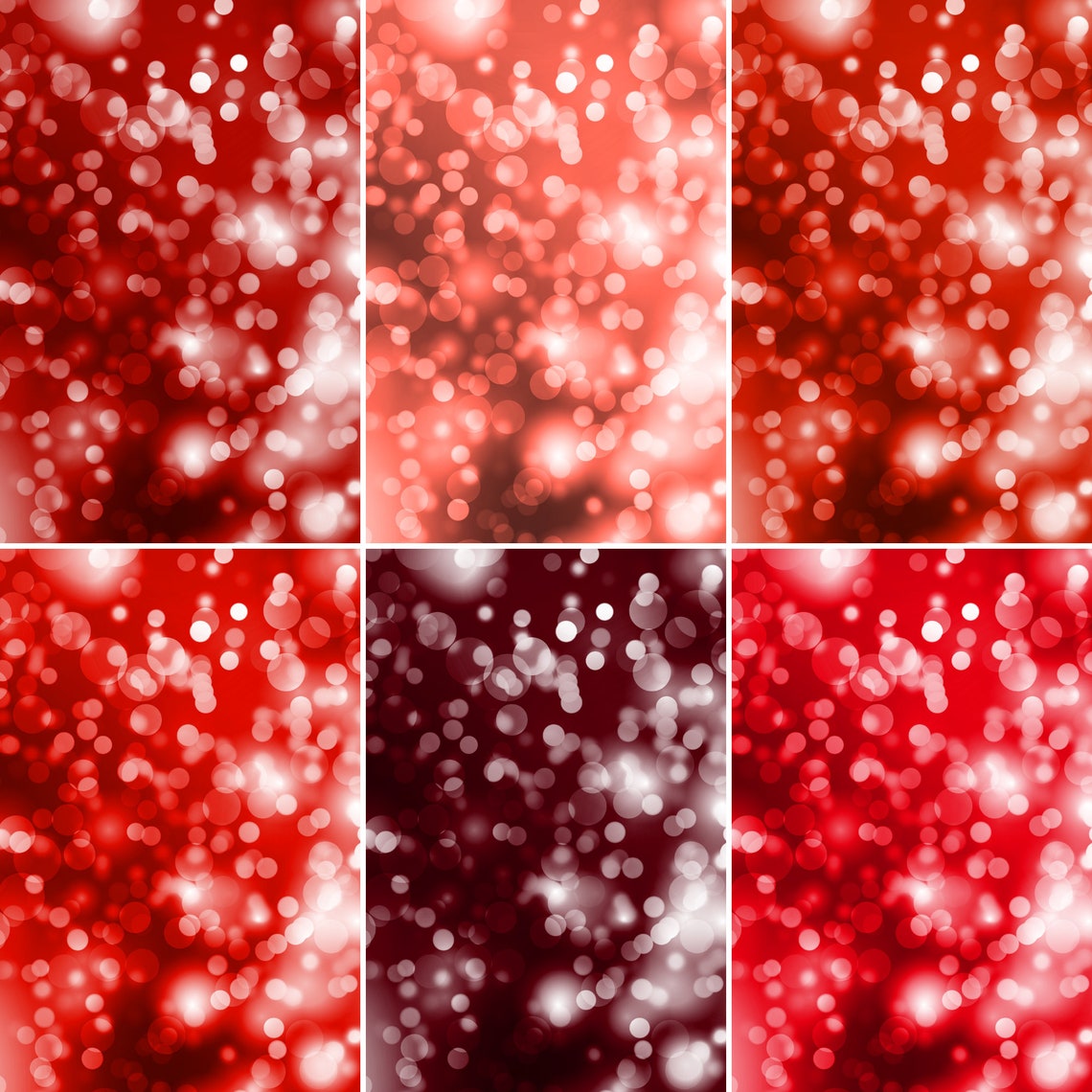 Red Bokeh Background Digital Papers Red Bokeh Scrapbook Paper - Digital ...