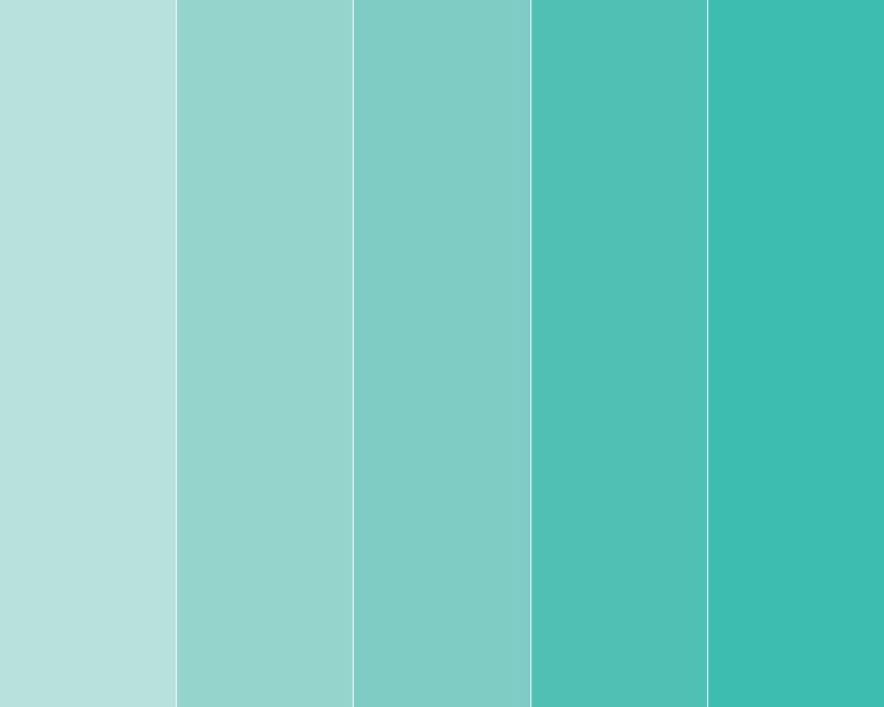 Teal Solids Background Digital Papers Turquoise Solids - Etsy
