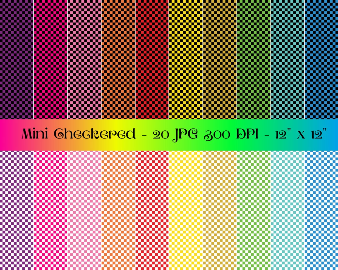 Mini Checkered Background Digital Papers Checkers Digital - Etsy Australia