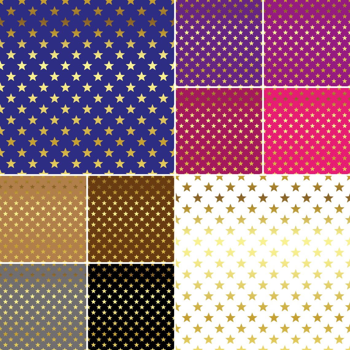 Golden Stars Background Digital Papers Gold Rainbow Stars Scrapbook ...