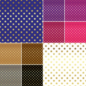 Golden Stars Background Digital Papers Gold Rainbow Stars Scrapbook ...