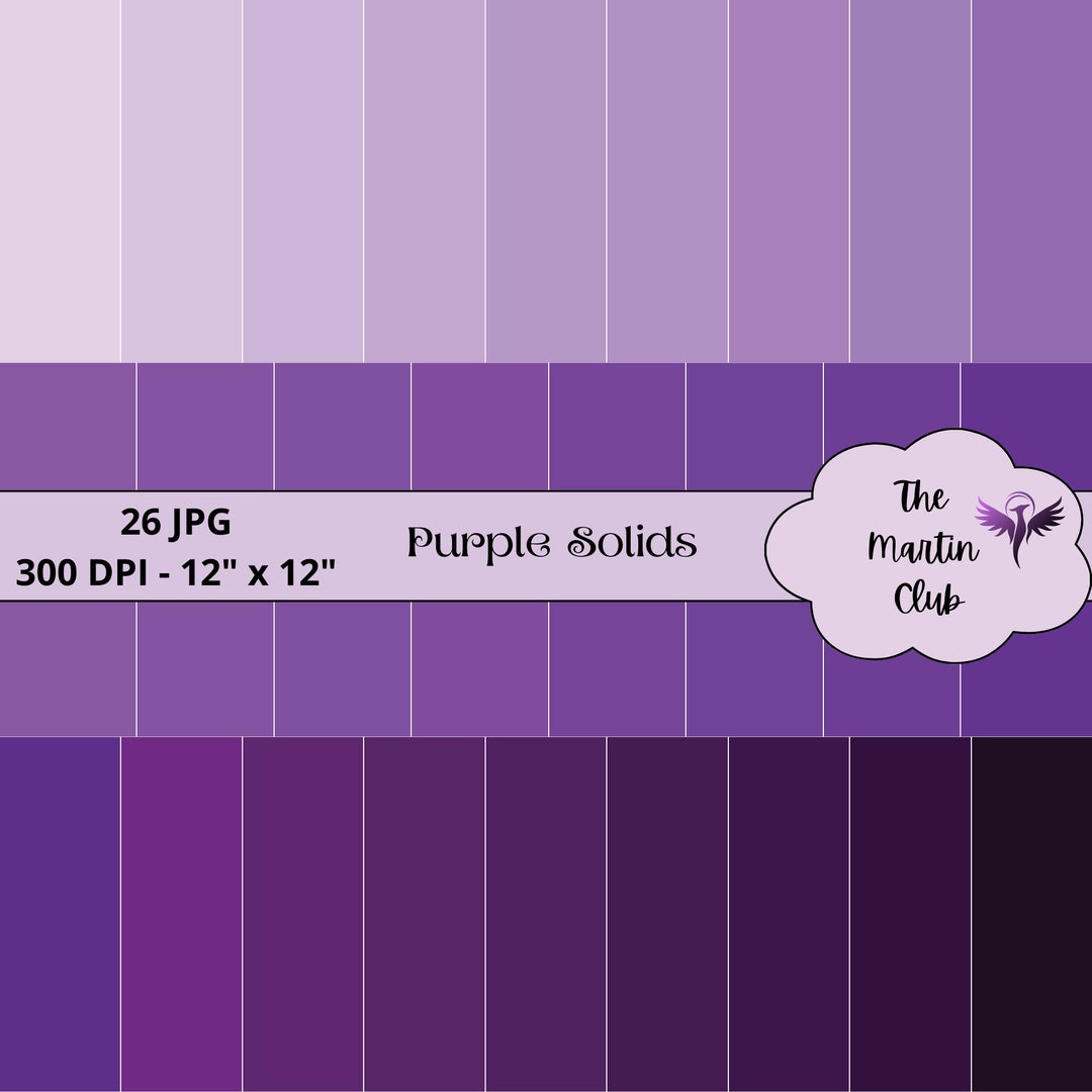 Purple Solids Background Digital Papers Dark Purple Solid Scrapbook ...