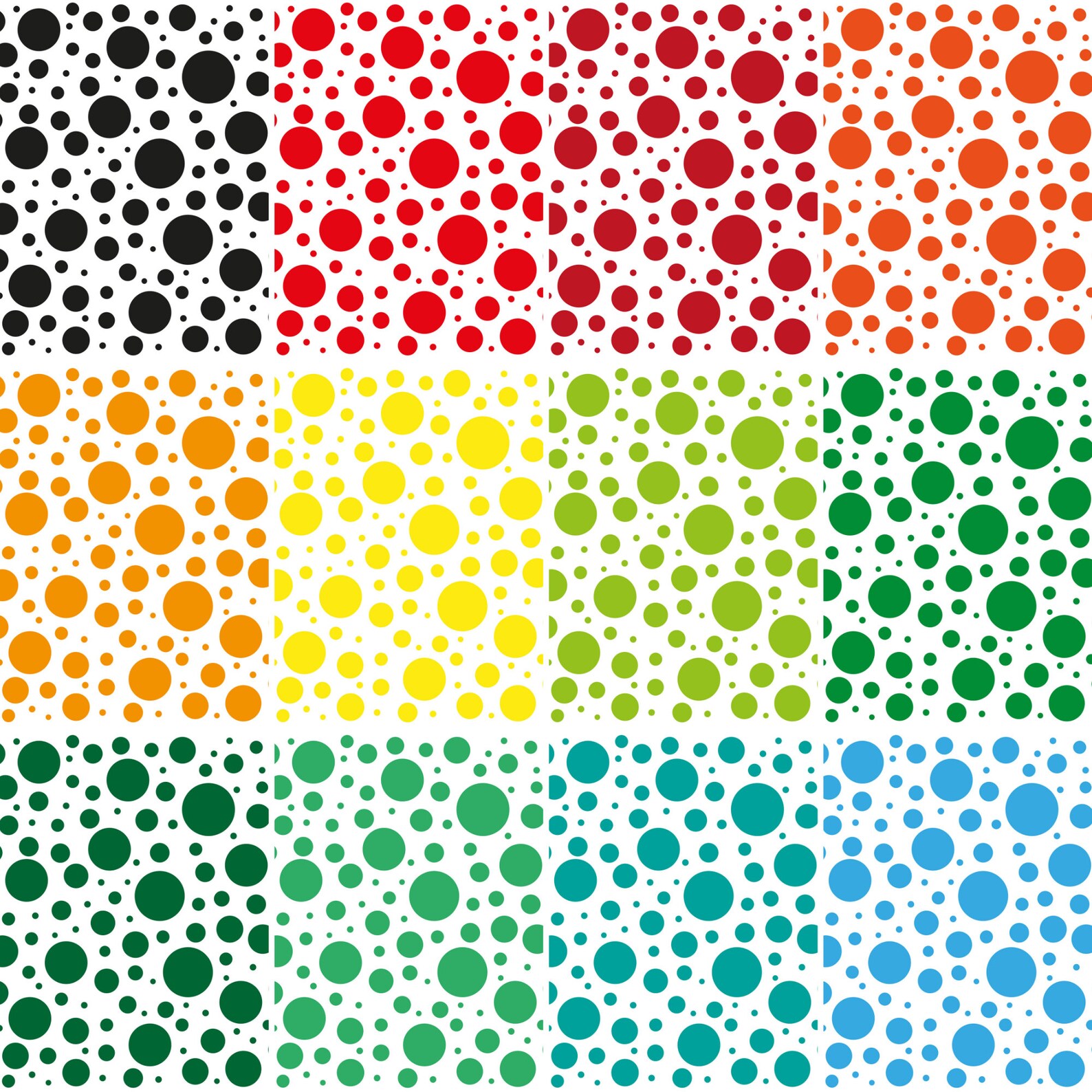 Rainbow Confetti Background Digital Papers White Confetti Polka ...