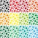 Rainbow Confetti Background Digital Papers White Confetti Polka ...