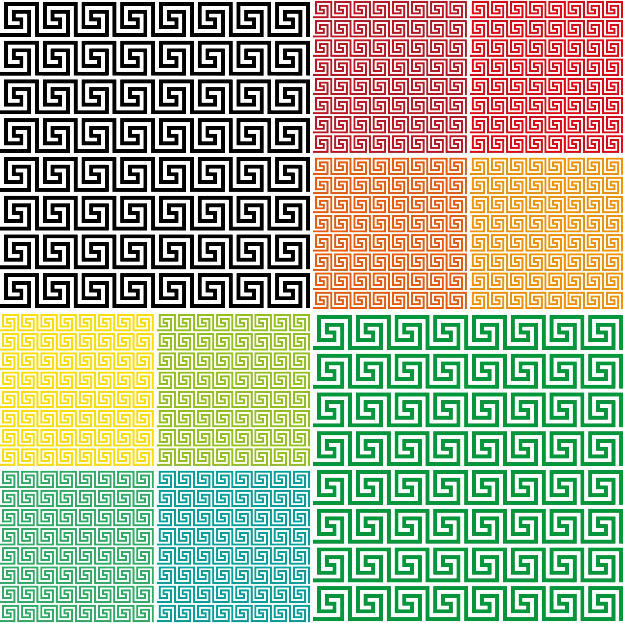Greek Key Background Digital Papers Rainbow Greek Key Scrapbook Paper ...