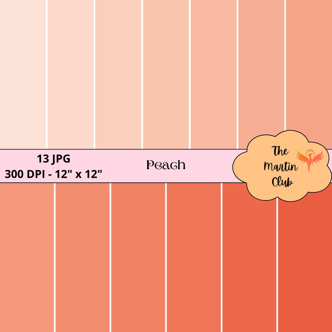 Peach Solids Background Digital Papers Pink Peach Solid Scrapbook Paper ...