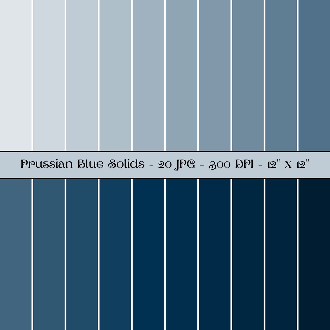 Prussian Blue Solids Background Digital Papers Blue Solids - Etsy