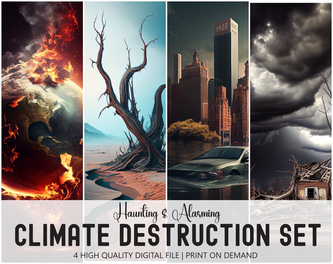 Eco-apocalypse: Climate Change Series 4 IMAGES Digital Downloads, Print ...