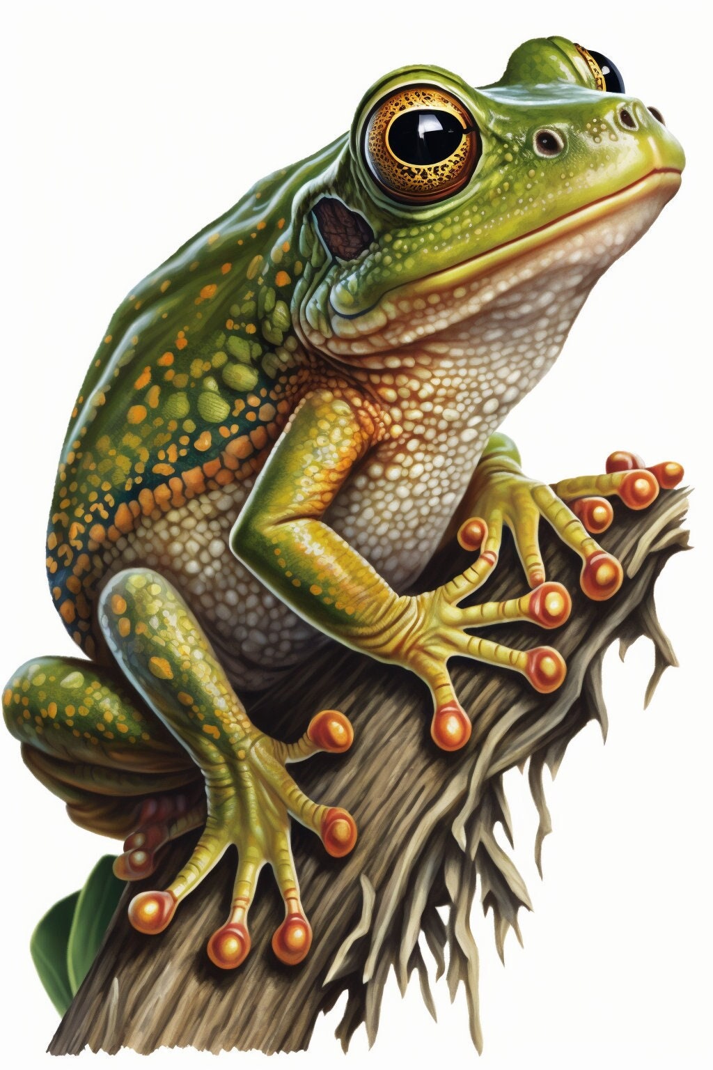 Detailed Frog Illustration Art Poster (2:3) - Digital Download, High ...