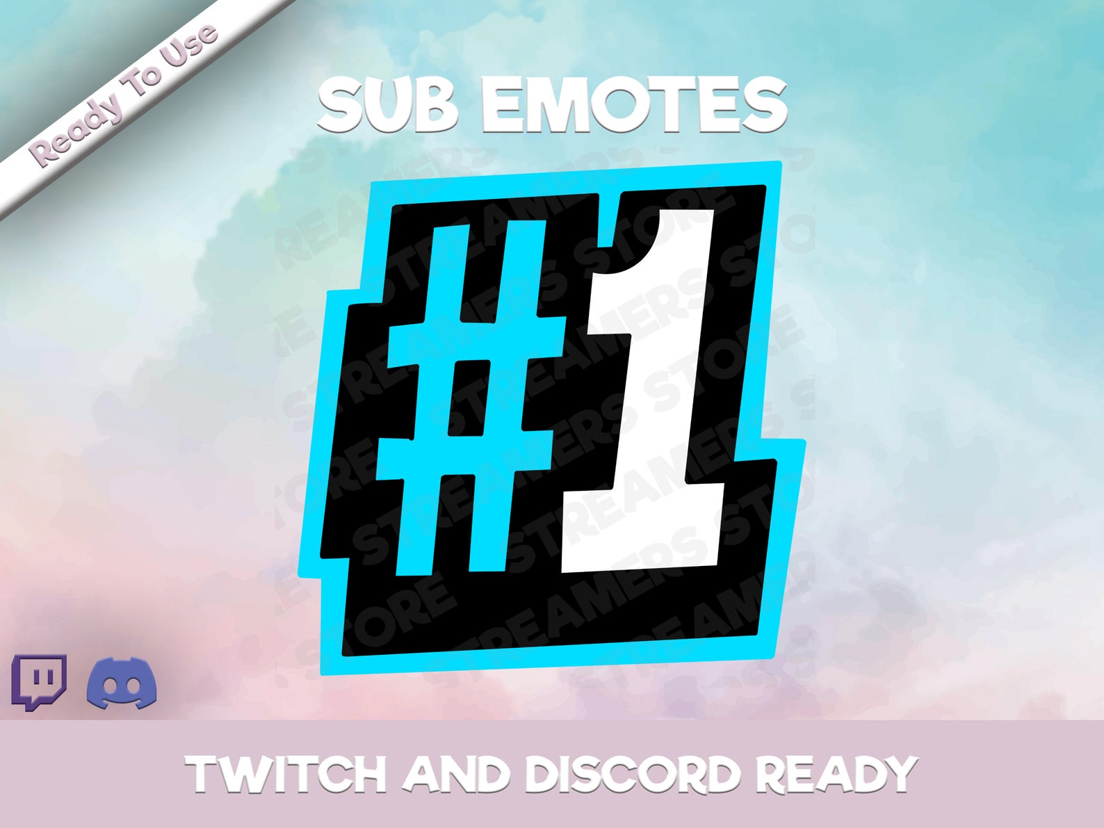 Number 1 Emote - Twitch Emote - Youtube Emote - Discord Emote ...