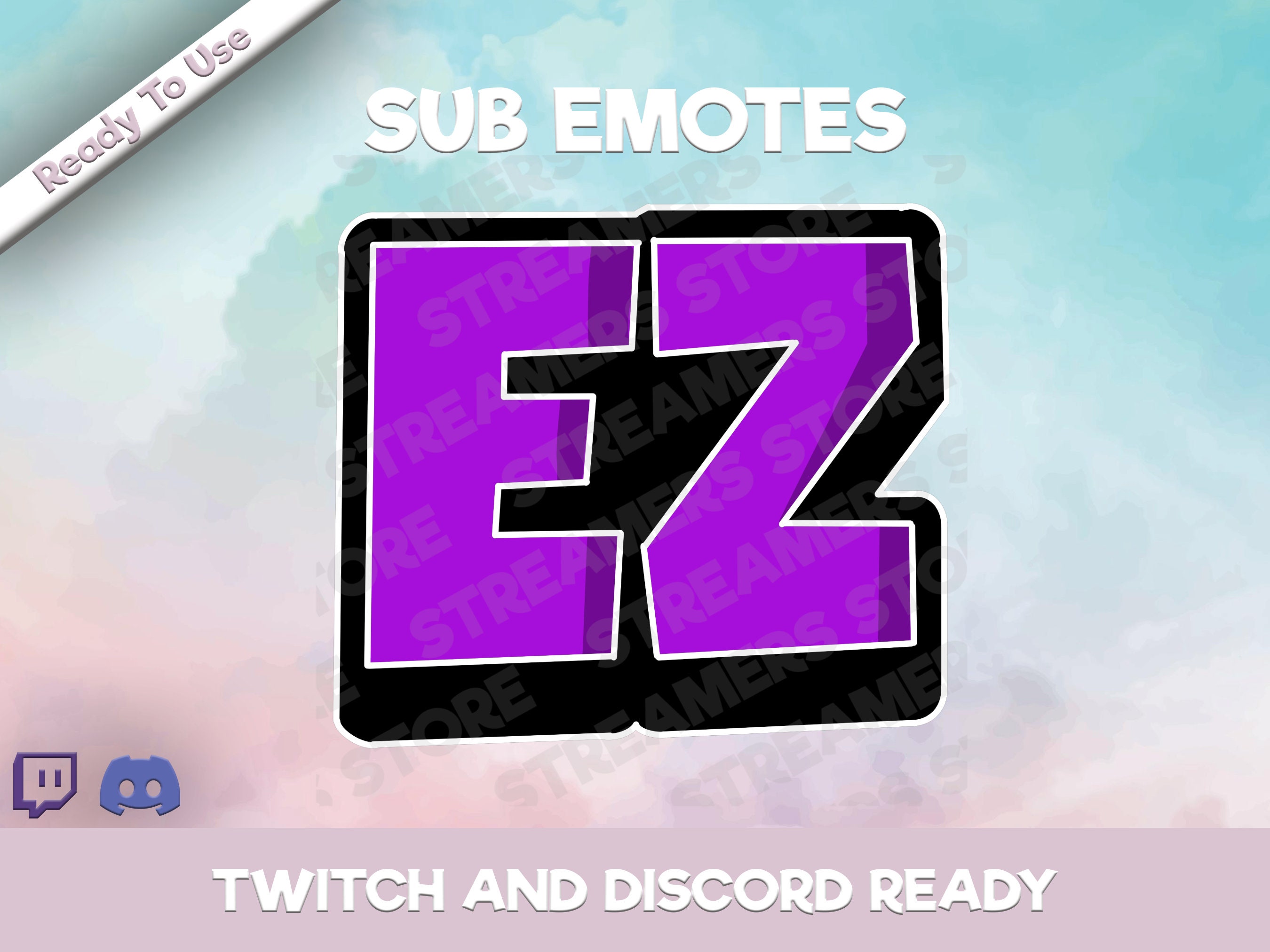 EZ Emote - Twitch Emote - Youtube Emote - Discord Emote - Streamer ...
