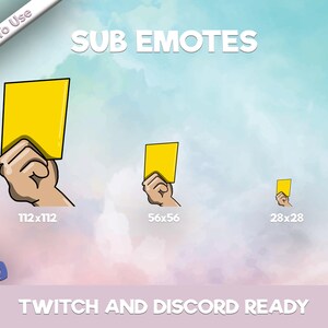 FIFA Yellow Card Emote - FIFA Twitch Emote - Youtube Emote - Discord ...