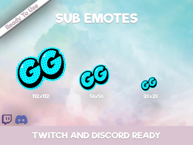 GG Emote Twitch Emote Youtube Emote Discord Emote Streamer Emote ...