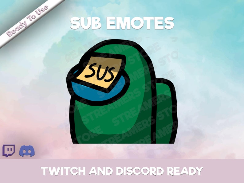 Among Us Sus Emote - Among Us Twitch Emote - Youtube Emote - Discord Emote -streamer Emote ...