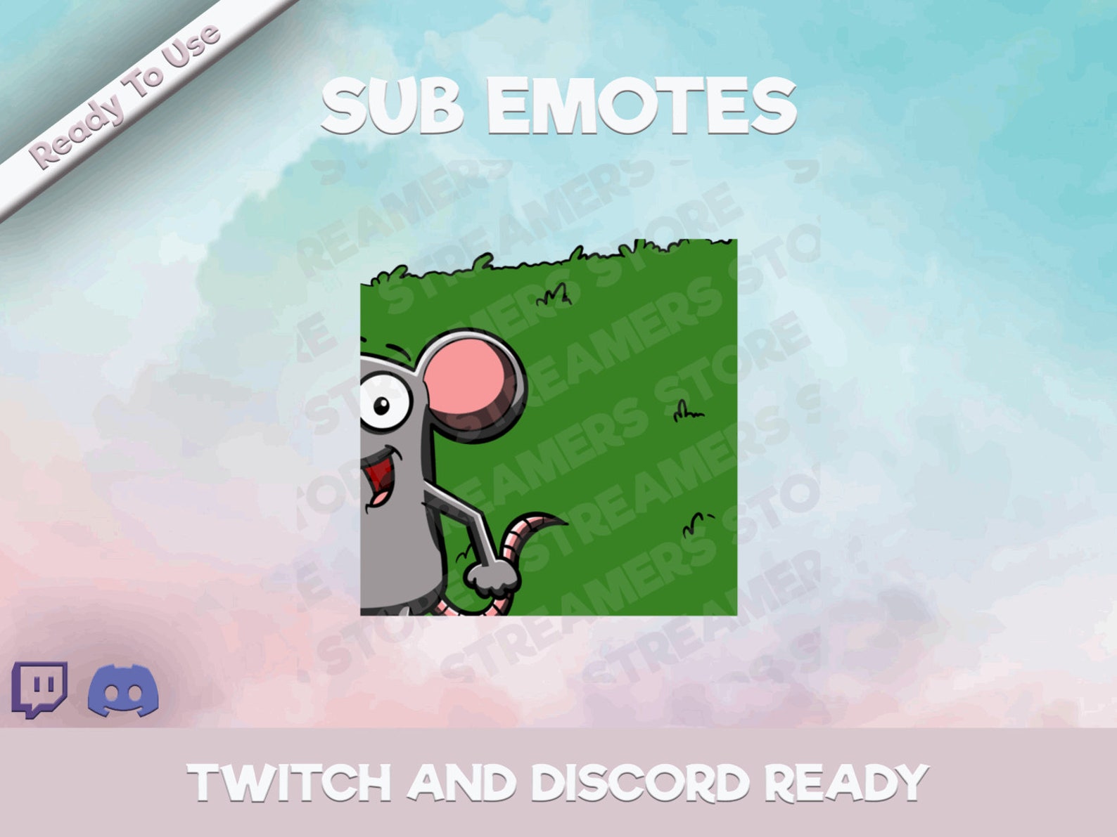 Animated Rat Emote - Bush Rat Twitch Emote - Youtube Emote - Discord ...