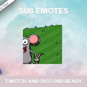 Animated Rat Emote - Bush Rat Twitch Emote - Youtube Emote - Discord ...