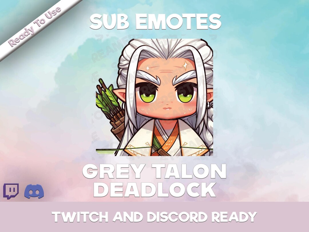 Grey Talon From Deadlock Emote Deadlock Emote Twitch Emote Youtube ...