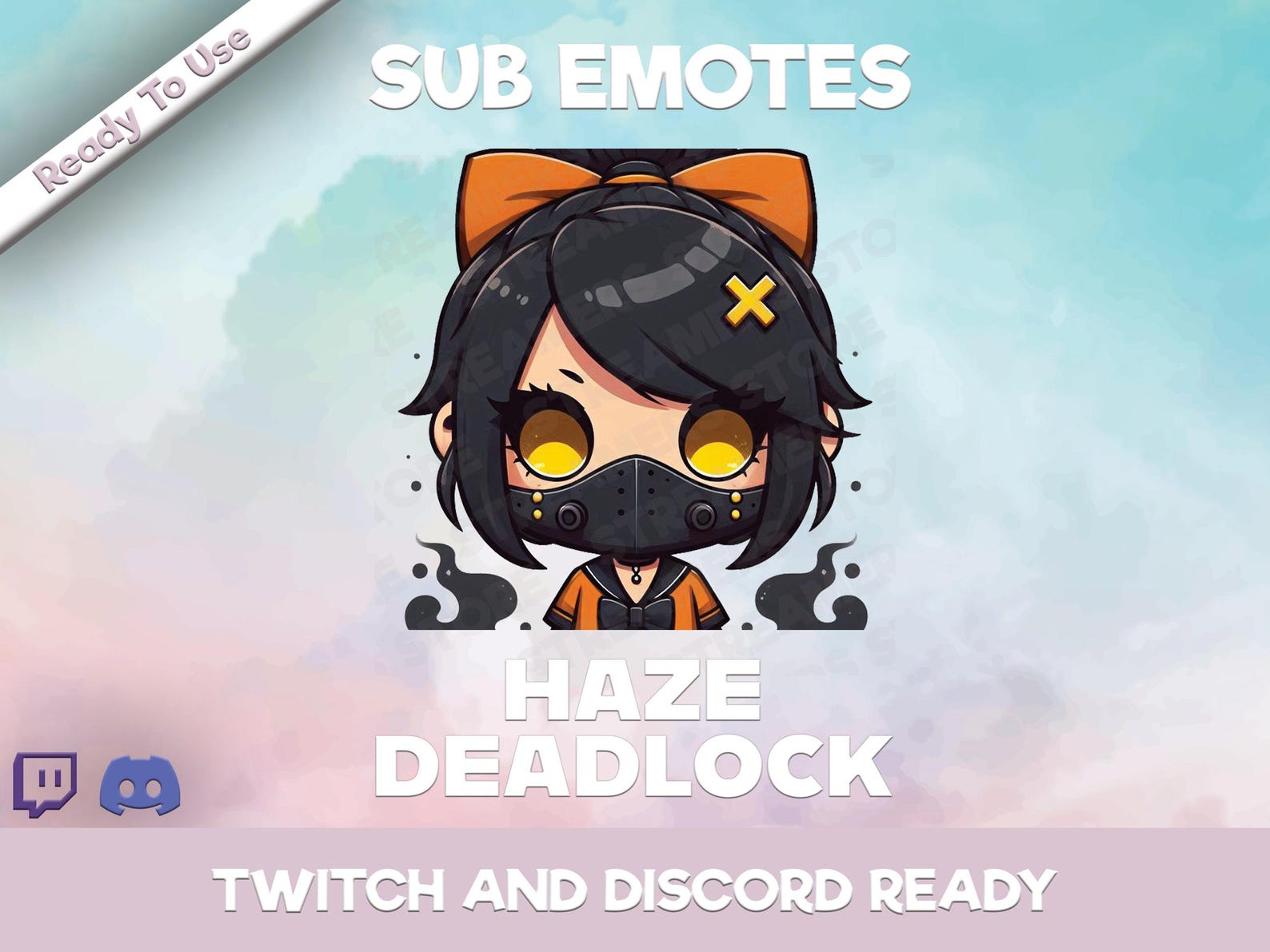 Haze from Deadlock Emote - Deadlock Emote - Twitch Emote - YouTube ...