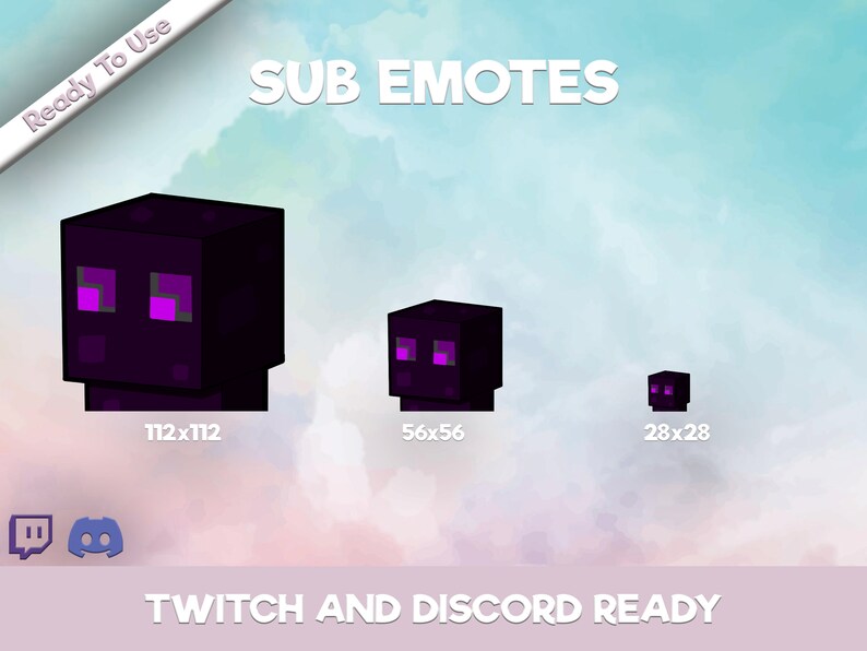 Minecraft Enderman Emote - Minecraft Twitch Emote - Youtube Emote ...