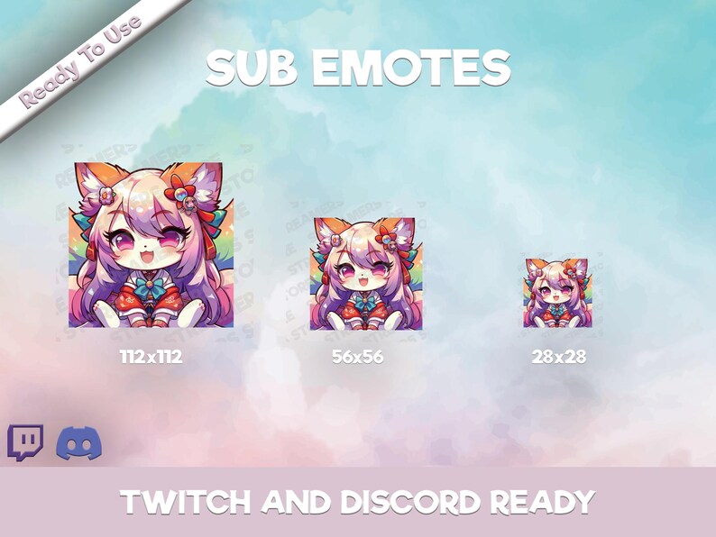 Ahri the Nine Taled Fox Emote - League of Legends Emote - Twitch Emote ...