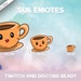 Kawaii Coffee Emote - Twitch Emote - Youtube Emote - Discord Emote ...