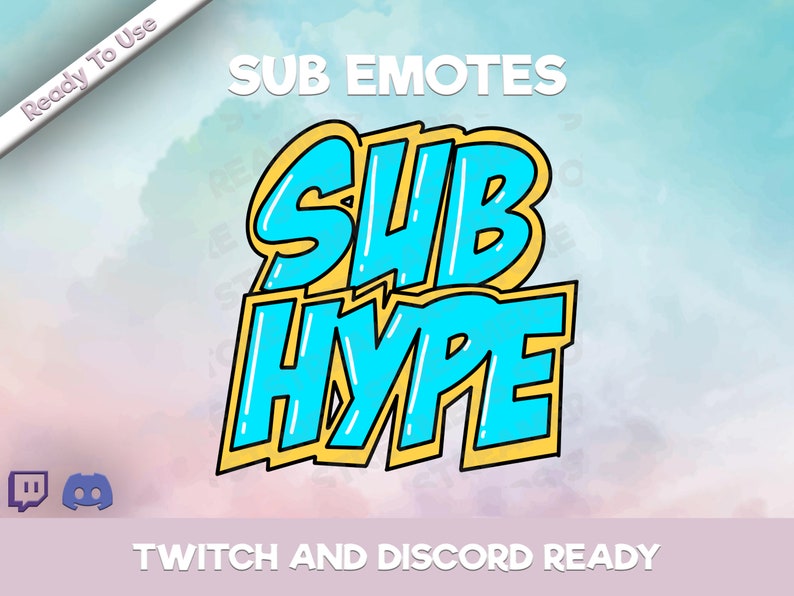 Sub Hype Emote - Twitch Emote - Youtube Emote - Discord Emote ...