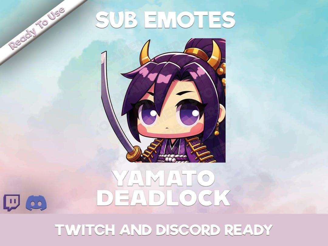 Yamato From Deadlock Emote Deadlock Emote Twitch Emote Youtube Emote ...