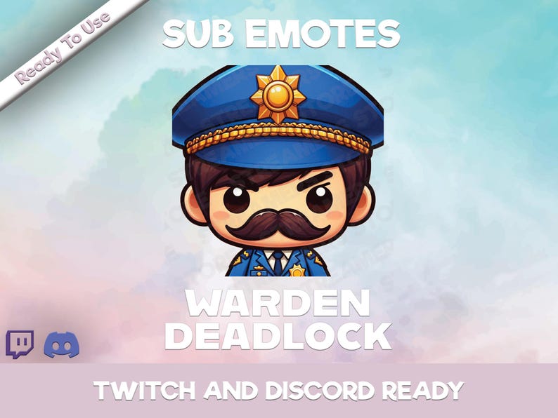 Warden From Deadlock Emote - Deadlock Emote - Twitch Emote - Youtube ...
