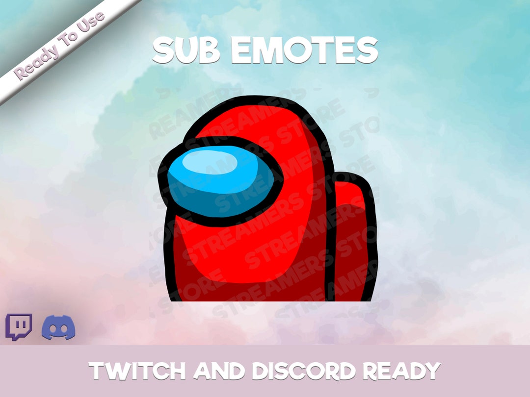 Among Us Red Emote - Among Us Twitch Emote - Youtube Emote - Discord ...