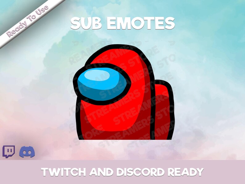 Among Us Red Emote - Among Us Twitch Emote - Youtube Emote - Discord ...