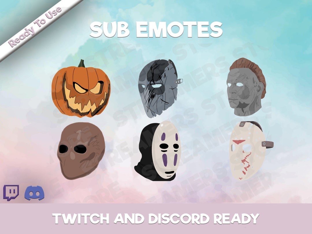 Escape From Tarkov Halloween Masks Emote Set - Twitch Emote - Youtube ...