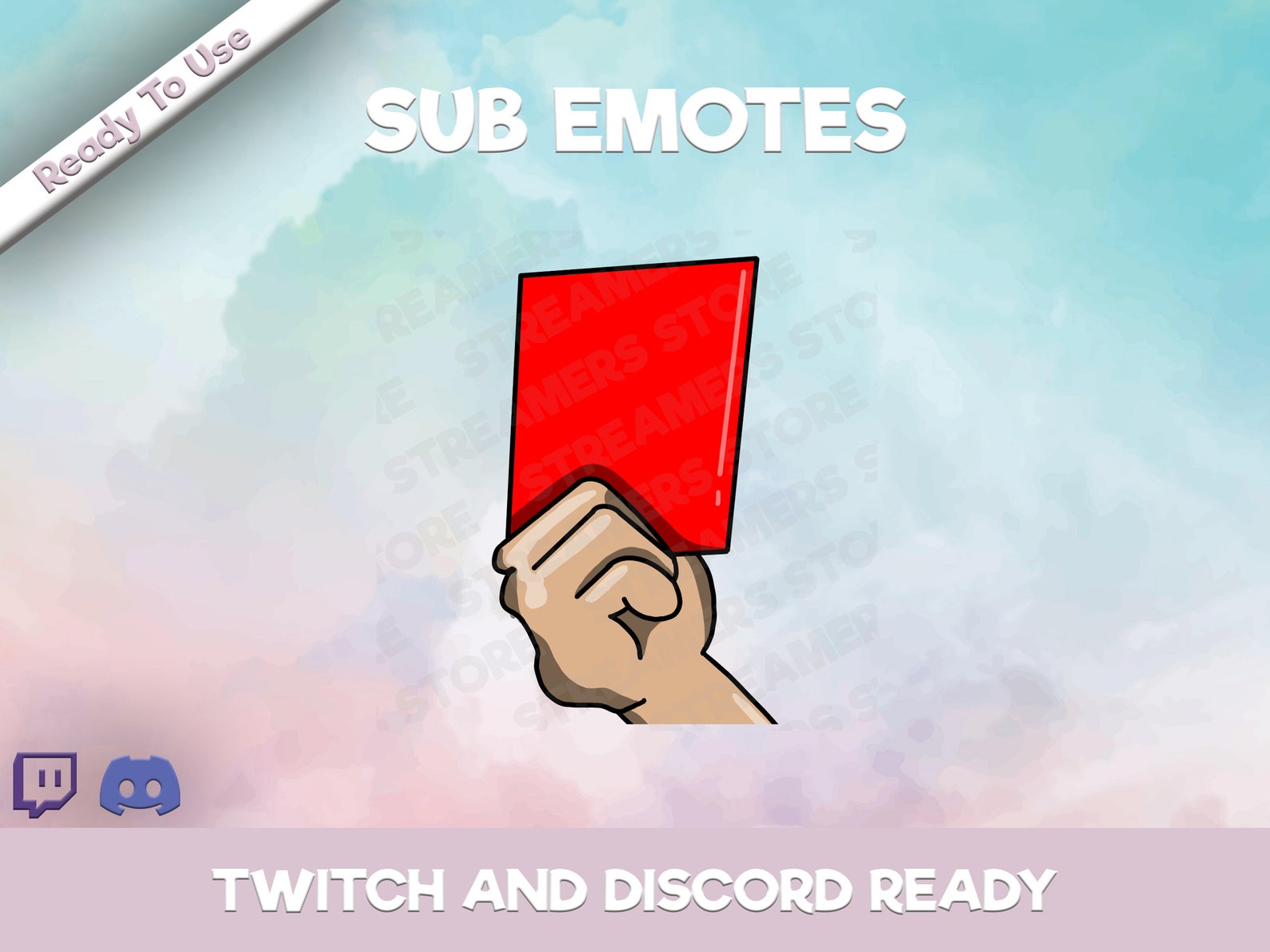 FIFA Red Card Emote - FIFA Twitch Emote - Youtube Emote - Discord Emote ...