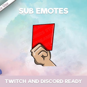 FIFA Red Card Emote - FIFA Twitch Emote - Youtube Emote - Discord Emote ...